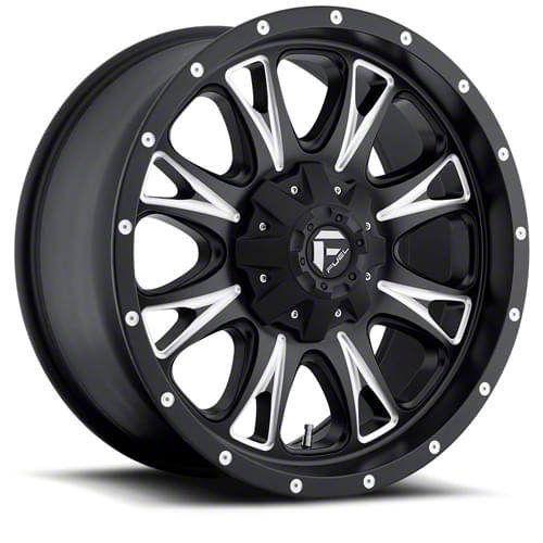 Fuel Wheels RAM 2500 Throttle Matte Black Milled 8-Lug Wheel; 18x9 ...