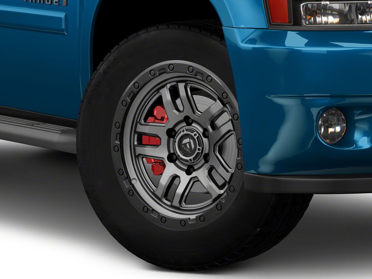 Fuel Wheels Sierra 1500 Ammo Matte Gunmetal with Black Bead Ring 6-Lug ...
