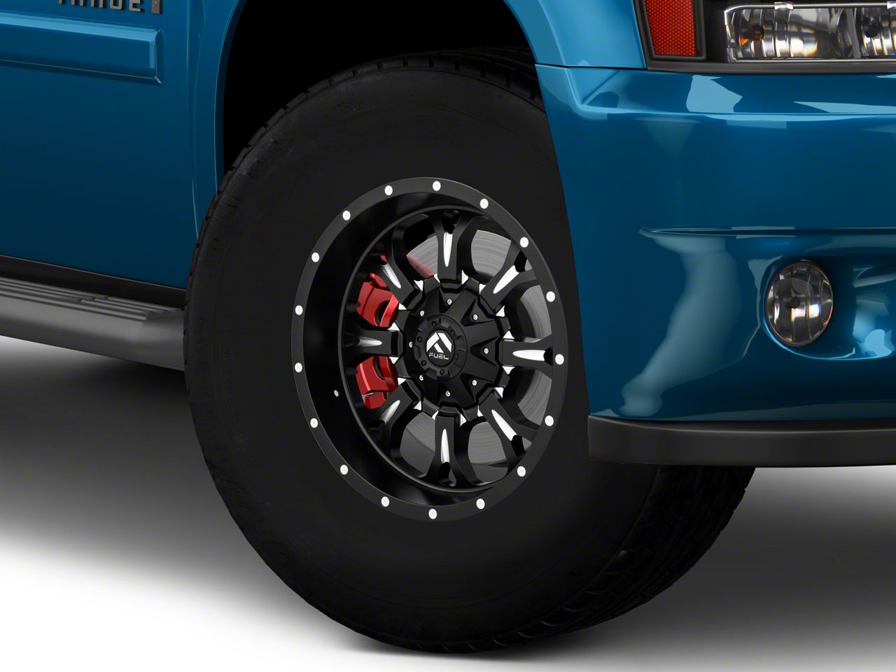 Fuel Wheels Silverado 1500 Krank Matte Black Milled 6-Lug Wheel; 20x9 ...