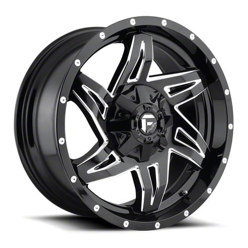 Fuel Wheels Silverado 1500 Rocker Gloss Black Milled 6-Lug Wheel; 20x10 ...