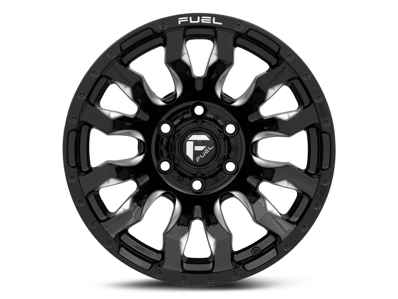 Fuel Wheels F-150 Blitz Gloss Black Milled 6-Lug Wheel; 18x9; -12mm ...