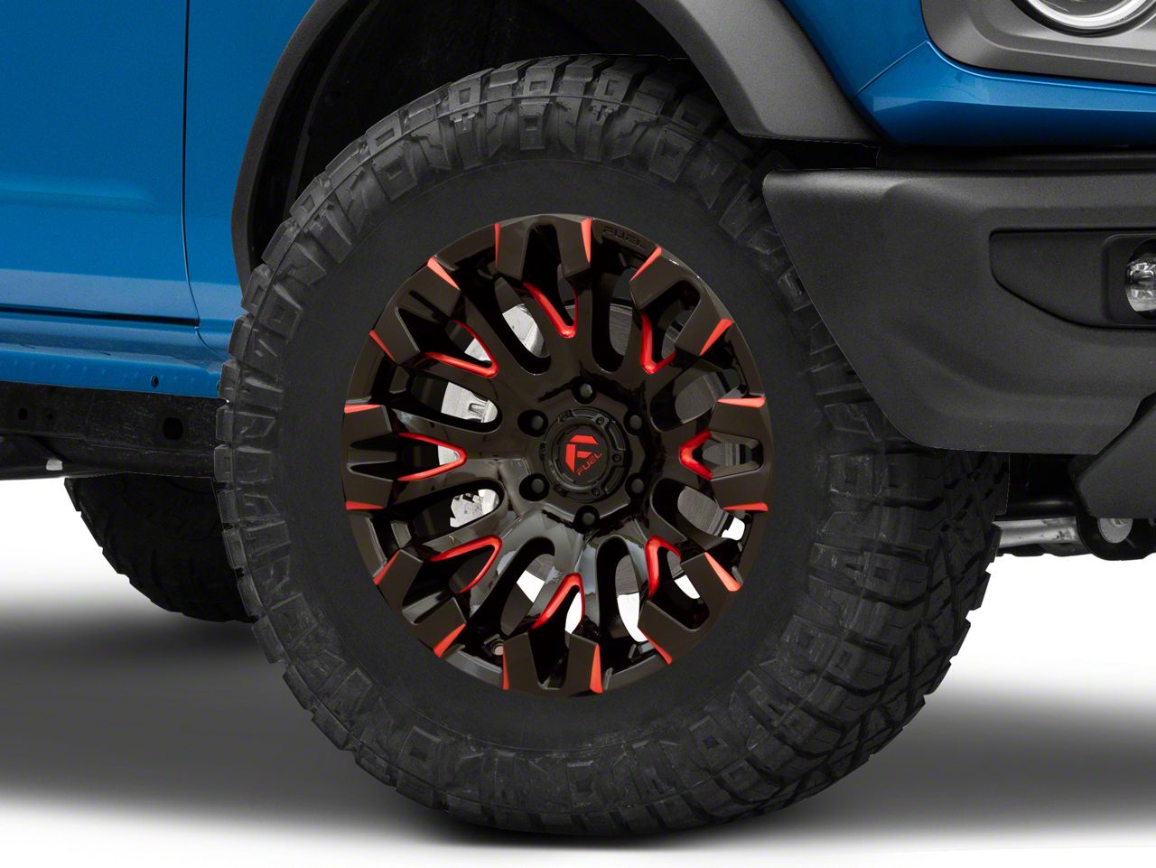 Fuel Wheels F-150 Quake Gloss Black Milled with Red Tint 6-Lug Wheel ...