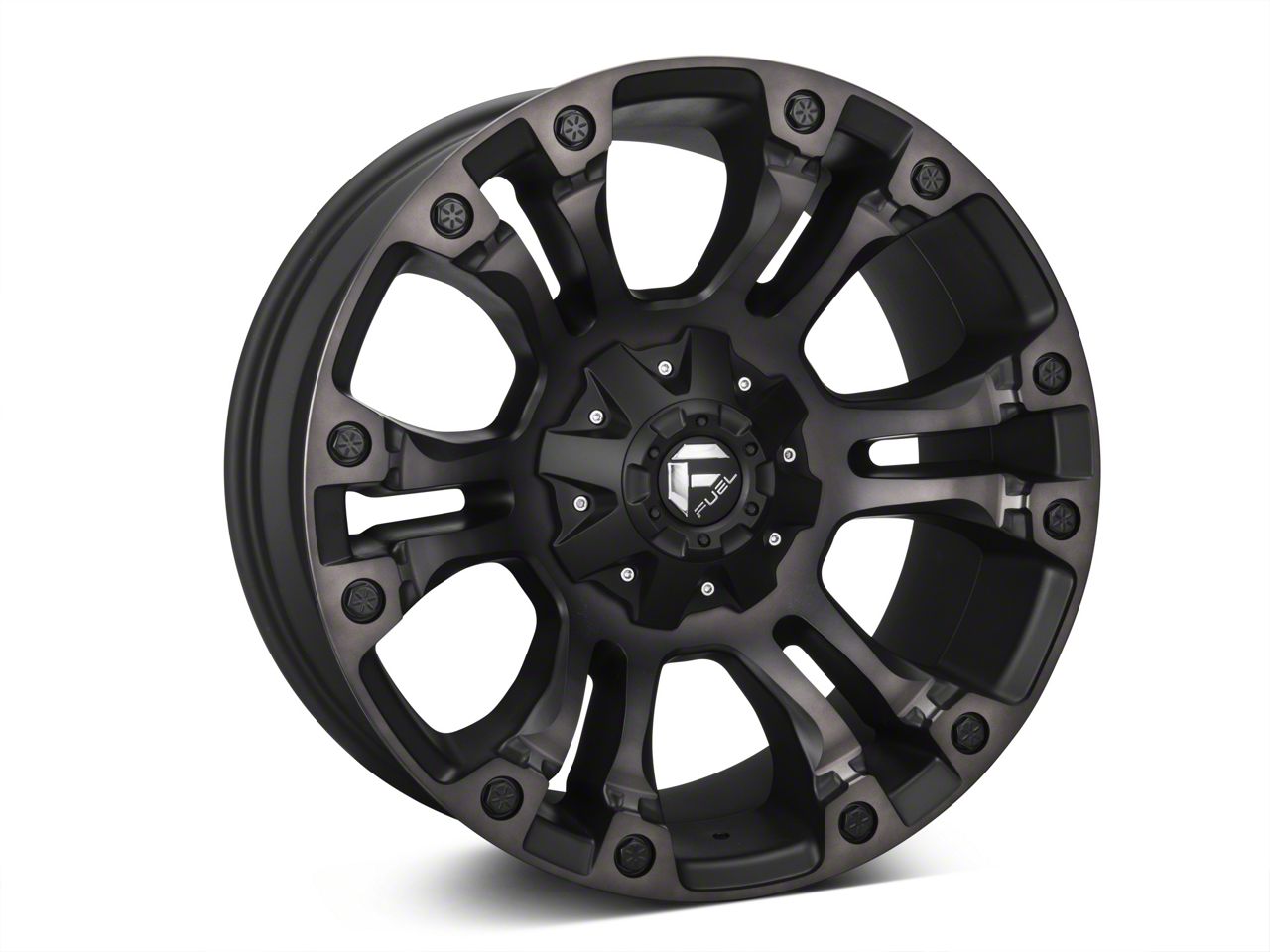 Fuel Wheels F-150 Vapor Matte Black Double Dark Tint 6-Lug Wheel; 18x9 ...