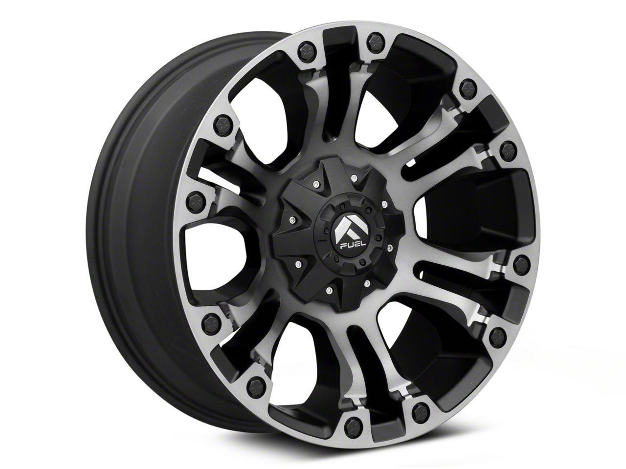 Fuel Wheels F-150 Vapor Matte Black with Gray Tint 6-Lug Wheel; 18x9 ...
