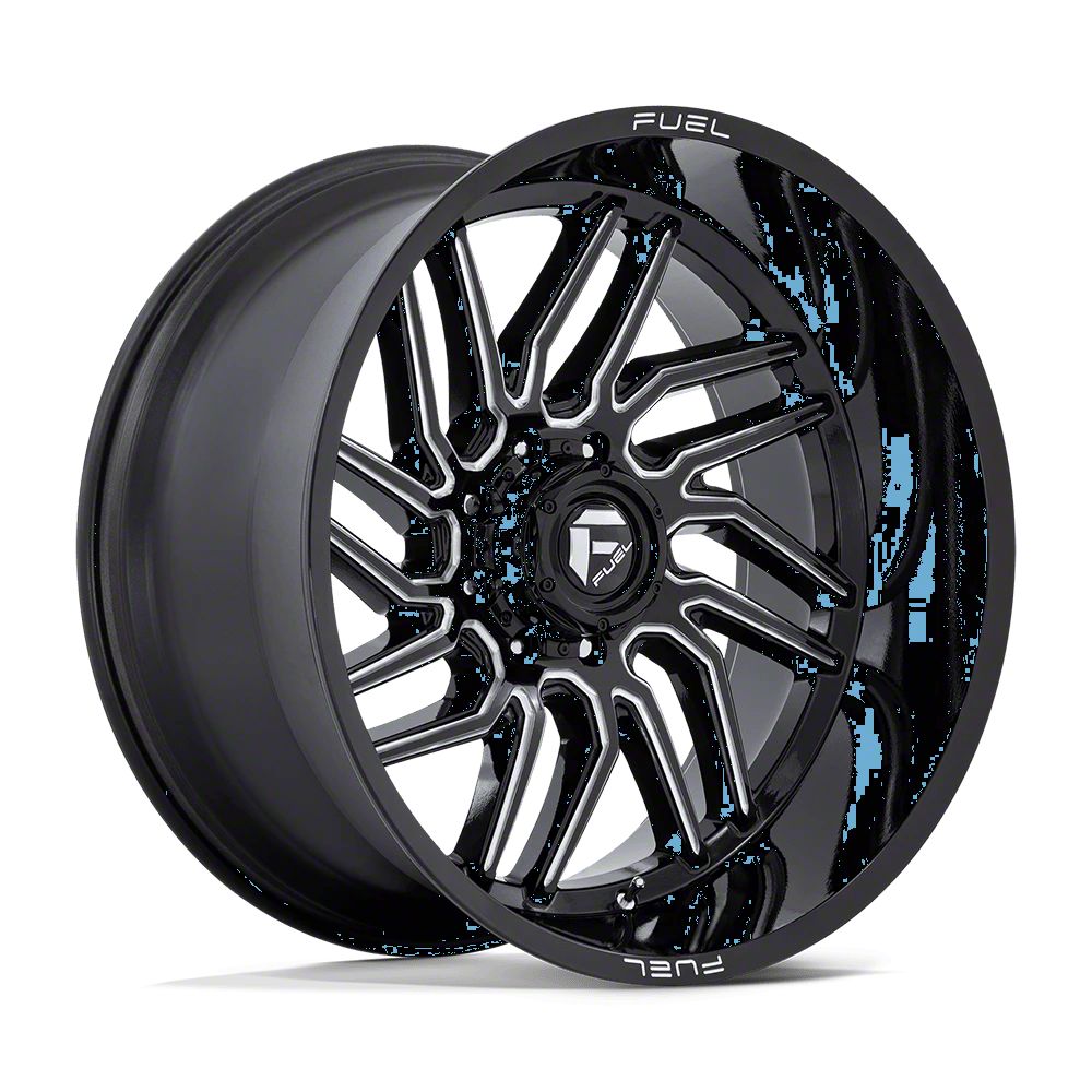 Fuel Wheels Sierra 2500 Hurricane Gloss Black Milled 8-Lug Wheel; 24x12 ...