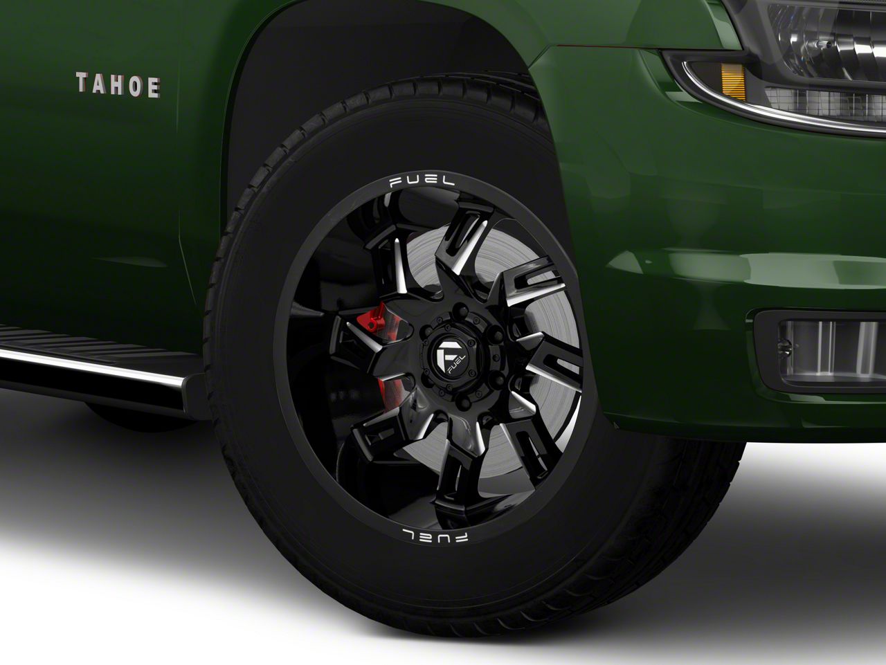 Fuel Wheels Tahoe Lockdown Gloss Black Milled 6-Lug Wheel; 20x10; -18mm ...