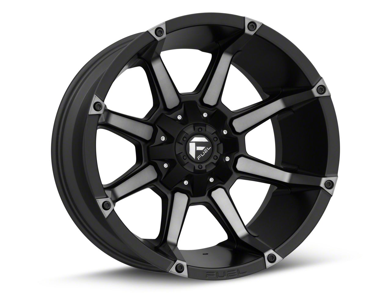 Fuel Wheels Yukon Coupler Matte Black Machined 6-Lug Wheel; 18x9; -12mm ...