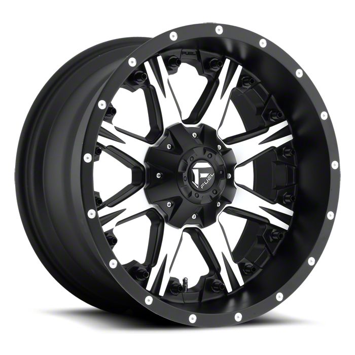 Fuel Wheels Yukon NUTZ Matte Black Machined 6-Lug Wheel; 20x10; -24mm ...