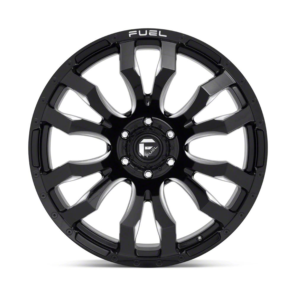 Fuel Wheels F-250 Super Duty Blitz Gloss Black Milled 8-Lug Wheel; 18x9 ...