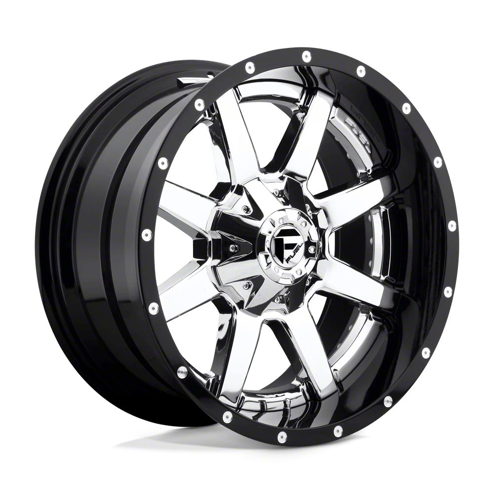 Fuel Wheels F-250 Super Duty Maverick Chrome with Gloss Black Lip 8-Lug ...
