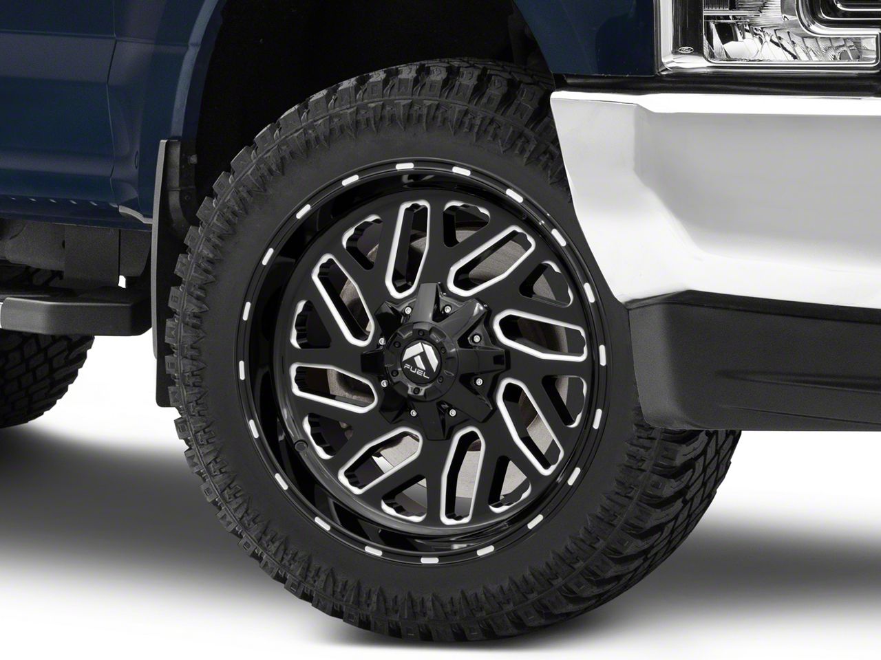 Fuel Wheels F-350 Super Duty Triton Gloss Black Milled 8-Lug Wheel ...
