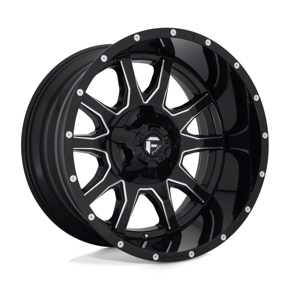 Fuel Wheels F-350 Super Duty Vandal Gloss Black Milled 8-Lug Wheel ...
