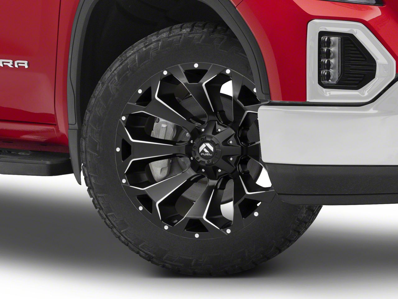 Fuel Wheels Sierra 1500 Assault Matte Black Milled 6-Lug Wheel; 22x12 ...