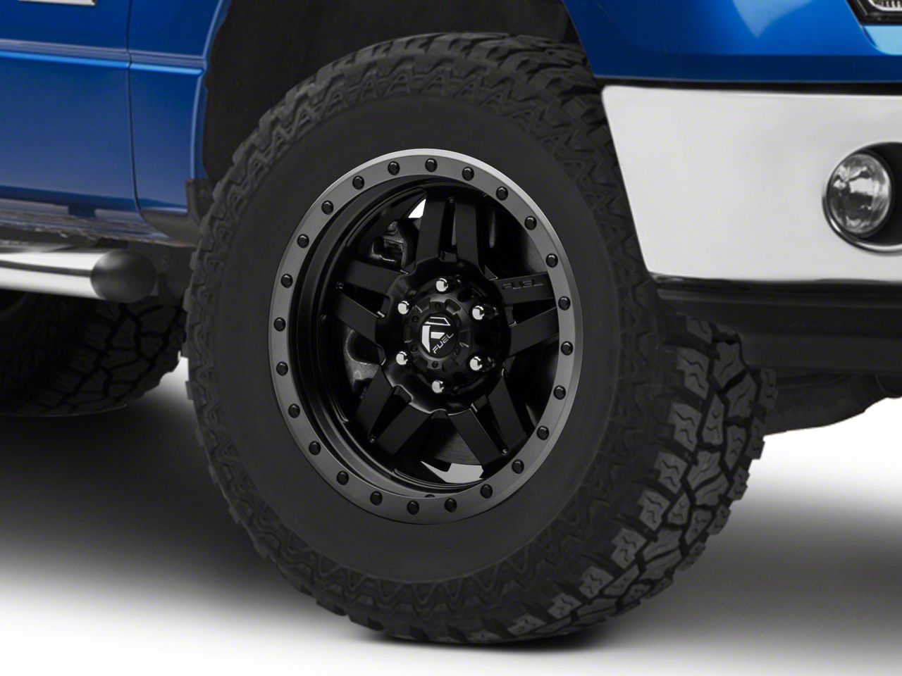 Fuel Wheels F-150 Anza Matte Black w/ Anthracite Ring 6-Lug Wheel ...