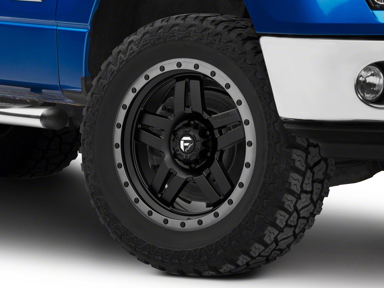 Fuel Wheels F-150 Anza Matte Black w/ Anthracite Ring 6-Lug Wheel ...