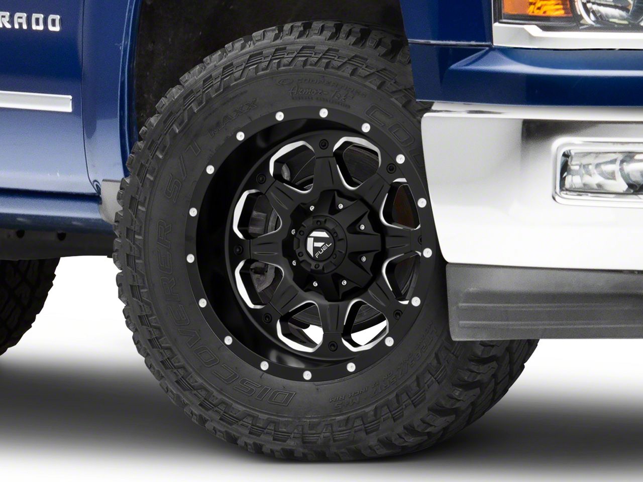 Fuel Wheels Silverado Boost Black Milled 6-Lug Wheel - 20x9; -12mm ...