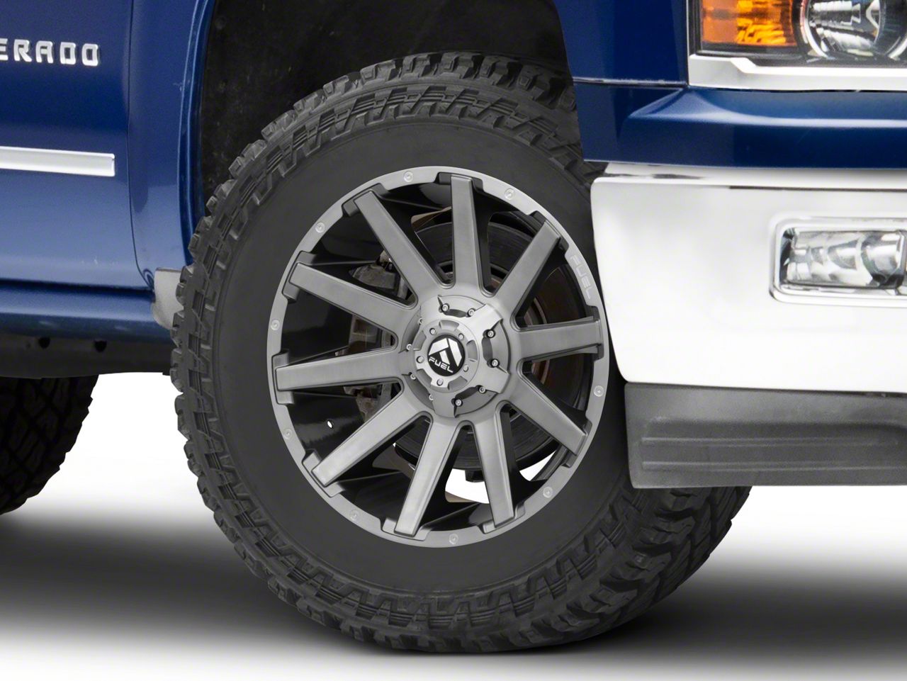Fuel Wheels Silverado 1500 Contra Platinum Brushed Gunmetal 6-Lug Wheel ...