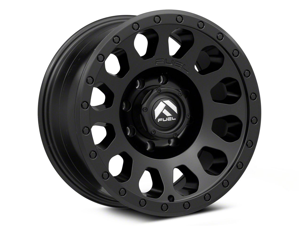Fuel Wheels F-250 Super Duty Vector Matte Black 8-Lug Wheel; 18x9; 1mm ...