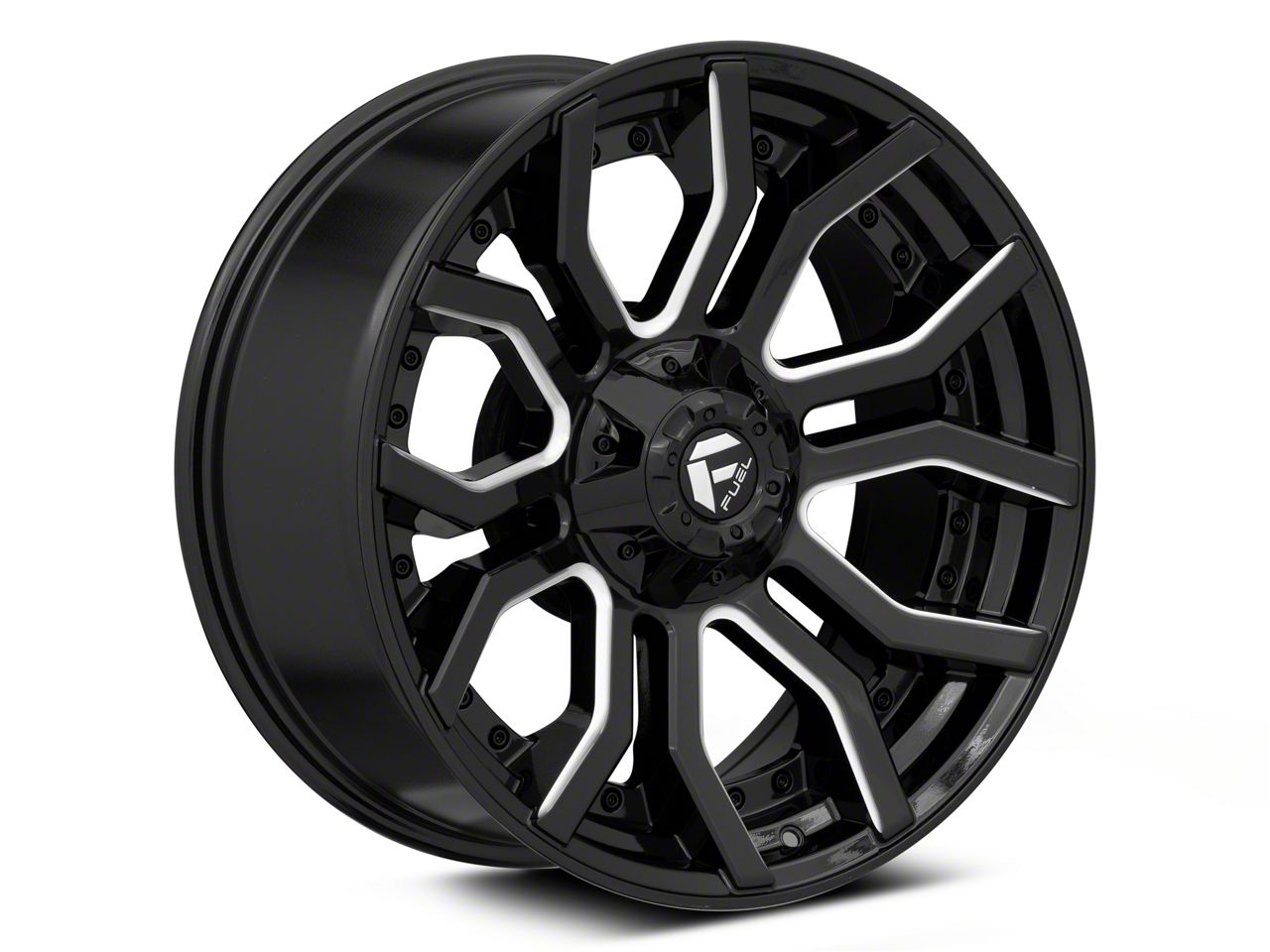 Fuel Wheels F-150 Rage Gloss Black Milled 6-Lug Wheel; 20x9; 1mm Offset ...