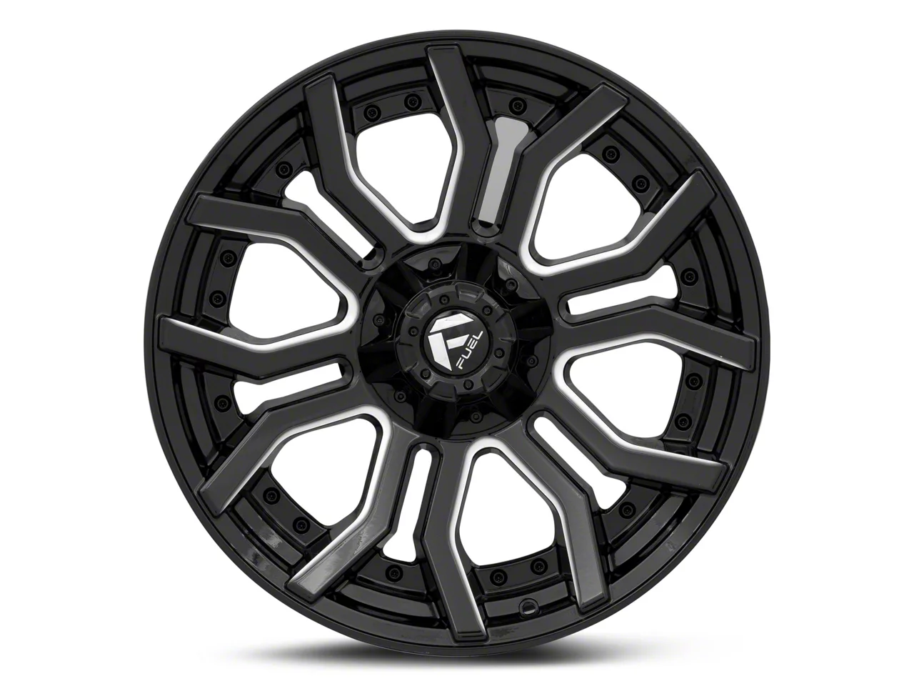 Fuel Wheels F-150 Rage Gloss Black Milled 6-Lug Wheel; 20x9; 1mm Offset ...