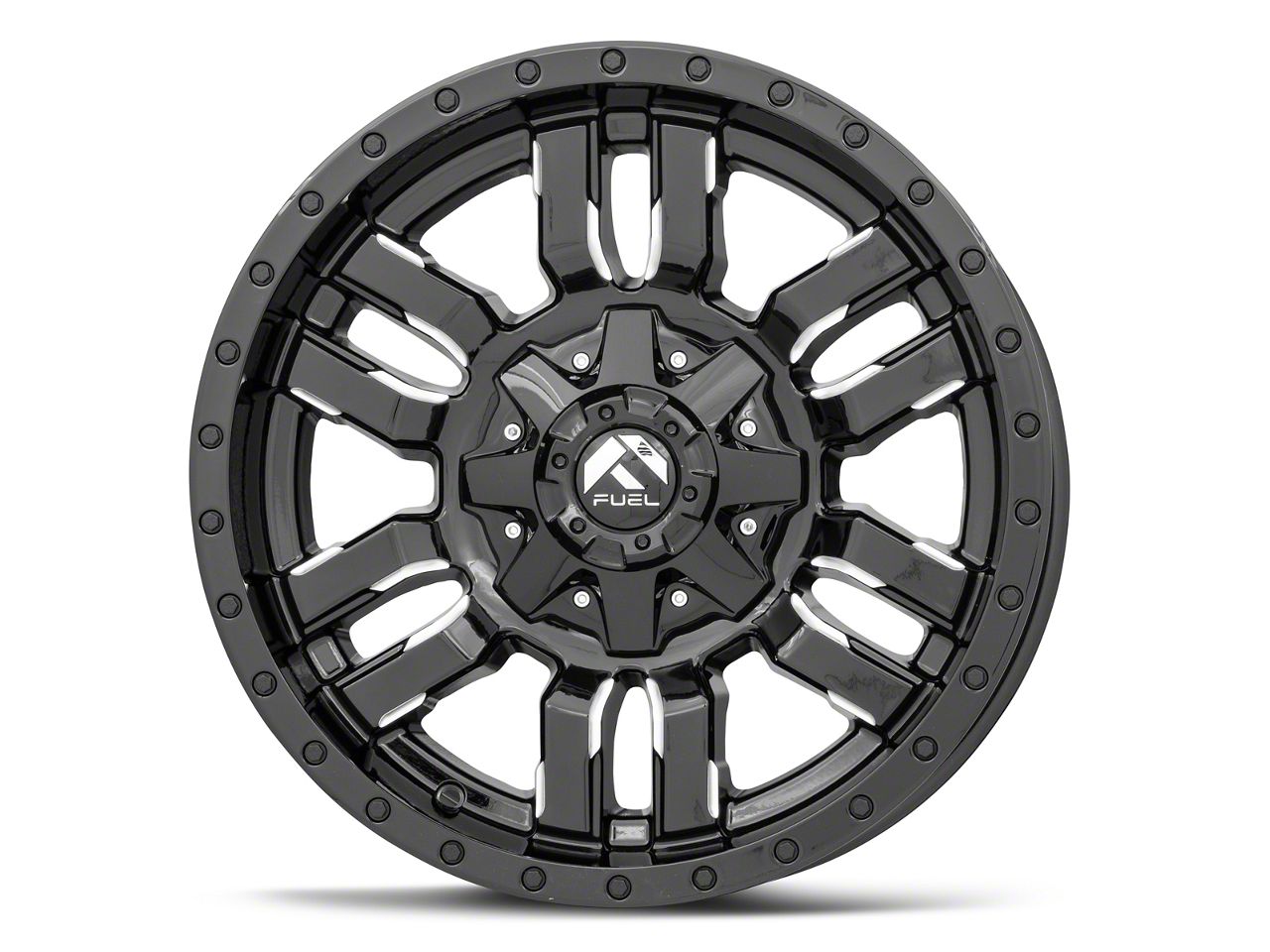 Fuel Wheels F-150 Sledge Gloss Black Milled 6-Lug Wheel; 18x9; 1mm ...