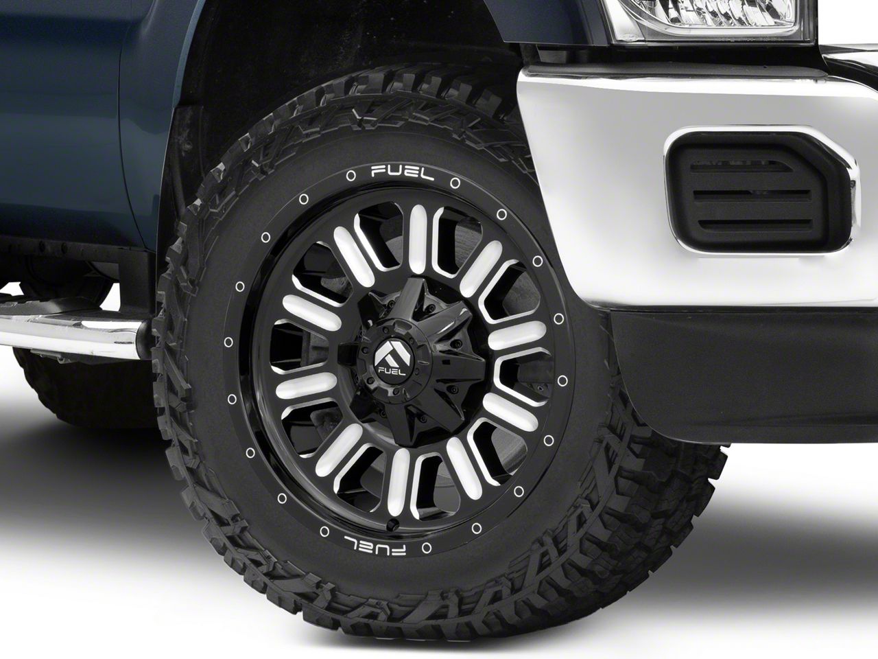 Fuel Wheels F-250 Super Duty Hardline Gloss Black Milled 8-Lug Wheel ...
