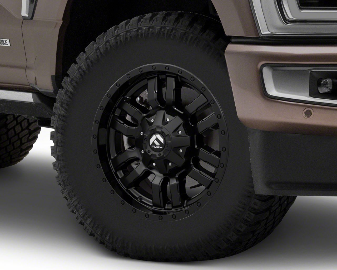 Fuel Wheels F-250 Super Duty Sledge Gloss Matte Black 8-Lug Wheel; 18x9 ...