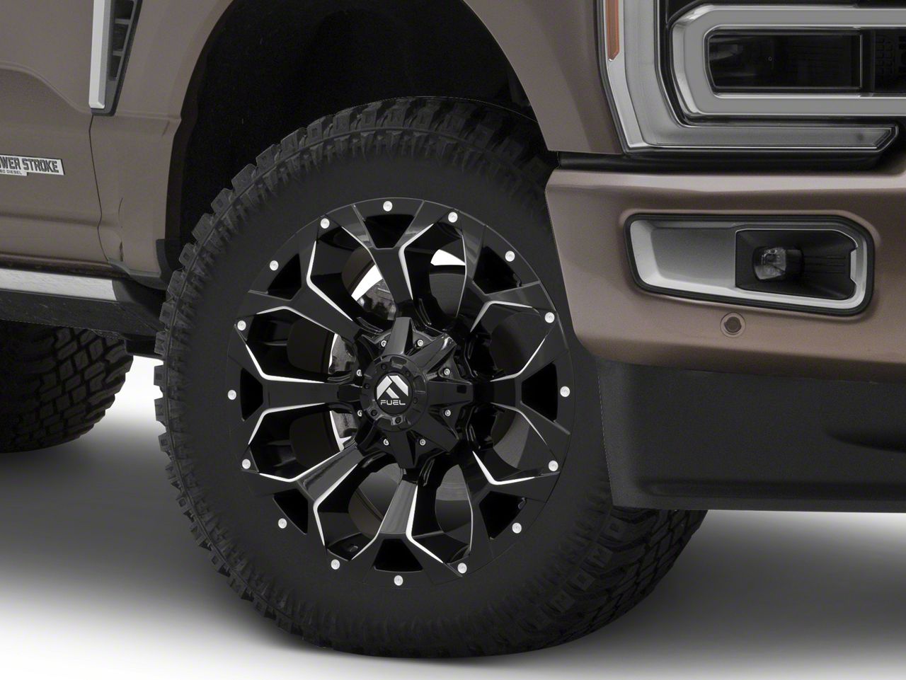 Fuel Wheels F-350 Super Duty Assault Gloss Black 8-Lug Wheel; 20x10 ...