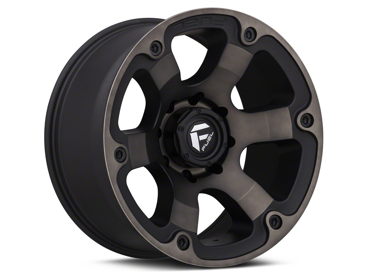 Fuel Wheels F-350 Super Duty Beast Matte Black Machined 8-Lug Wheel ...