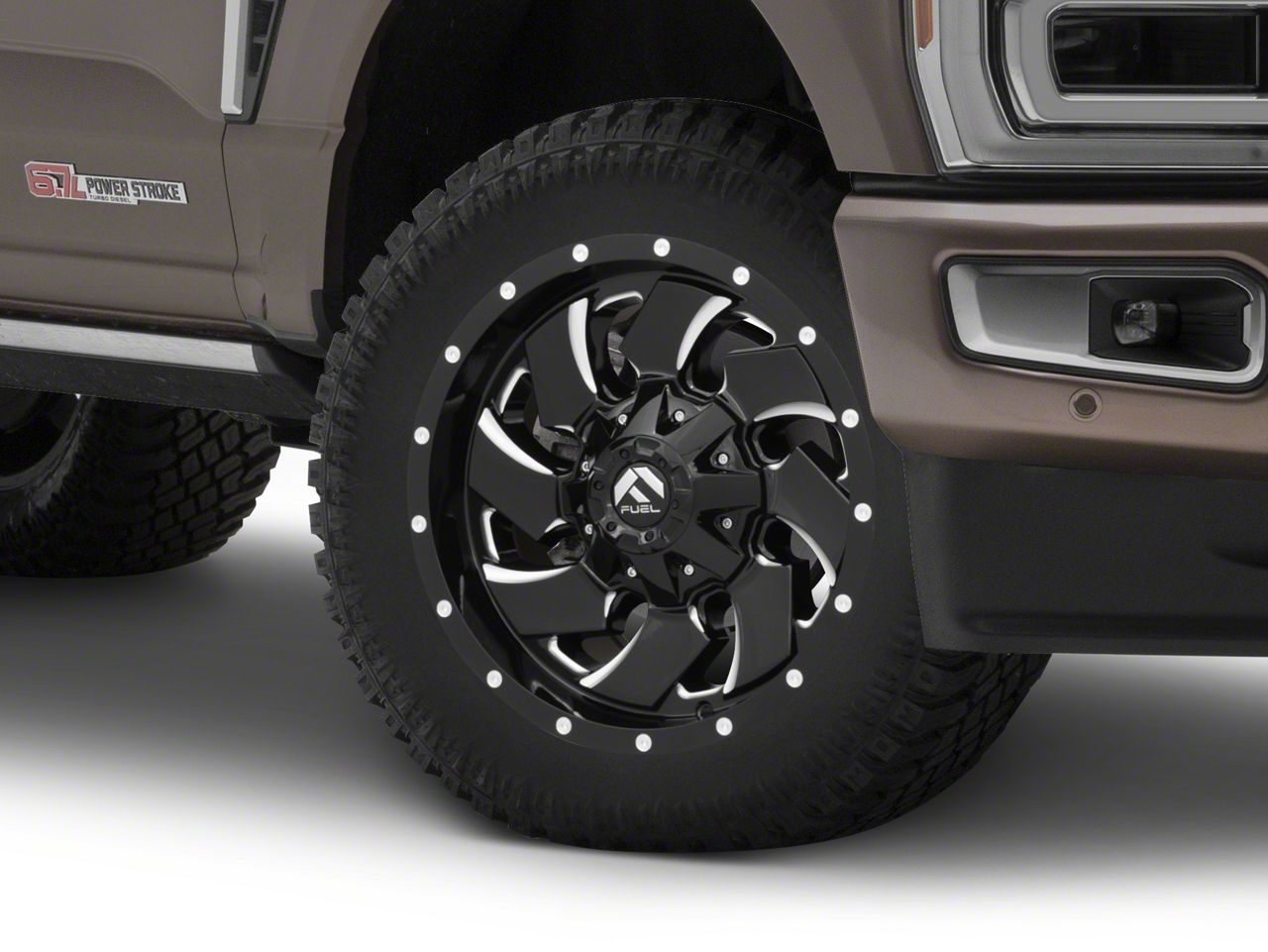 Fuel Wheels F-350 Super Duty Cleaver Gloss Black Milled 8-Lug Wheel ...