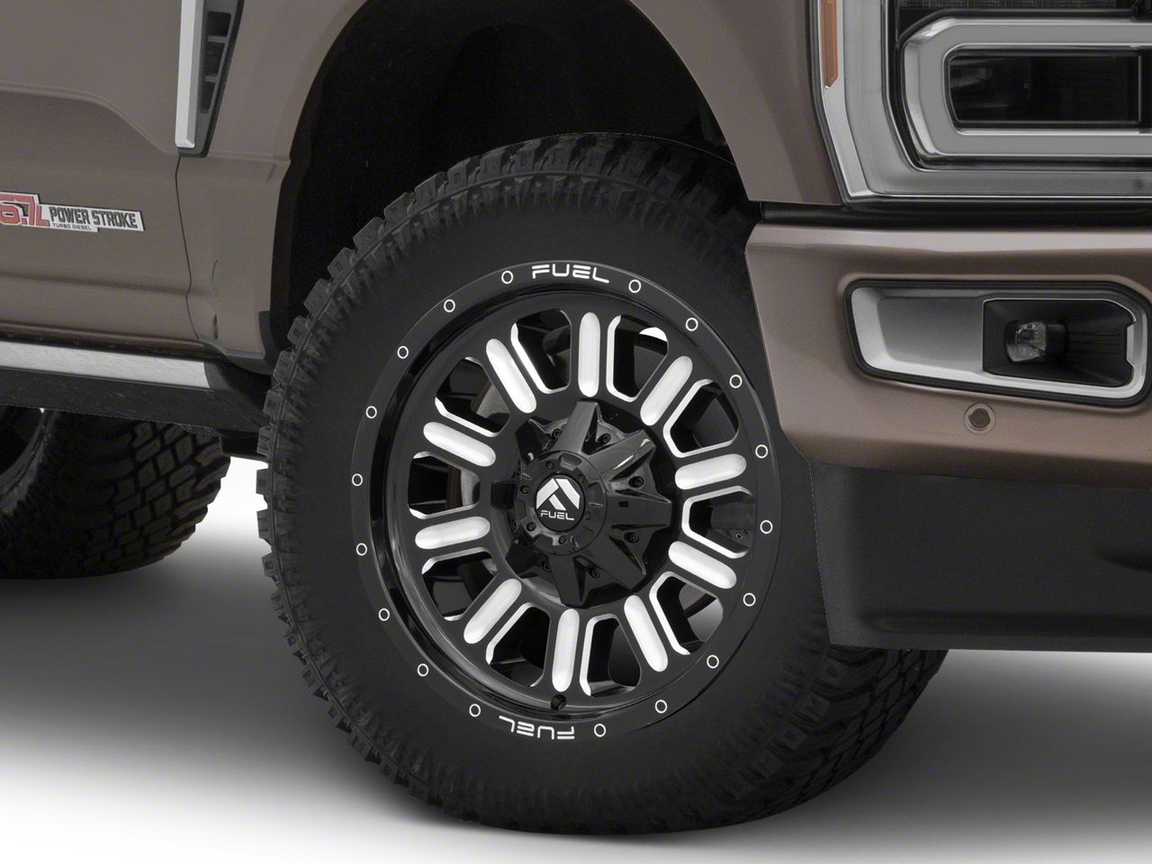 Fuel Wheels F-350 Super Duty Hardline Gloss Black Milled 8-Lug Wheel ...