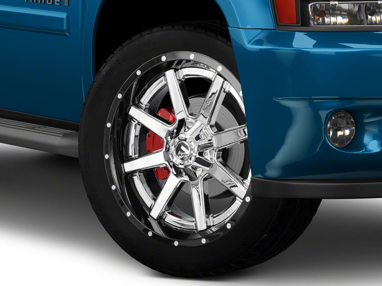 Fuel Wheels Ranger Maverick Chrome with Gloss Black Lip 6-Lug Wheel ...