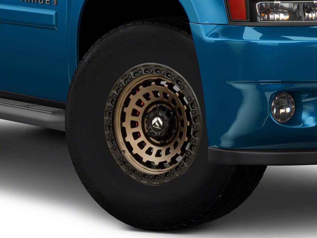 Fuel Wheels Ranger Zephyr Matte Bronze with Black Bead Ring 6-Lug Wheel ...