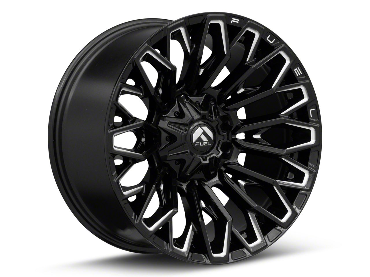 Fuel Wheels Sierra 1500 Strike Gloss Black Milled 6-Lug Wheel; 22x10 ...