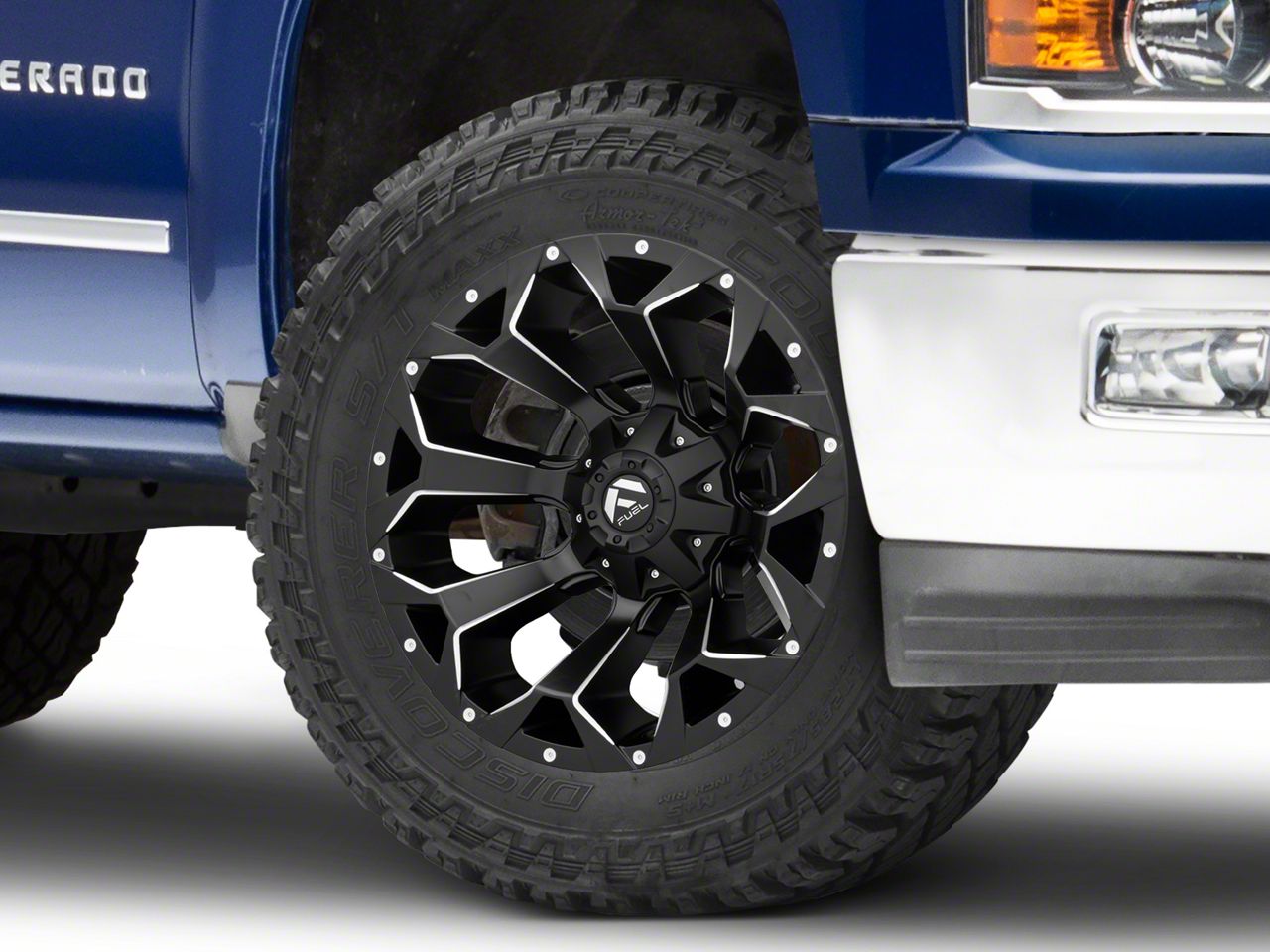 Fuel Wheels Silverado Assault Black Milled 6-Lug Wheel - 20x12; -43mm ...