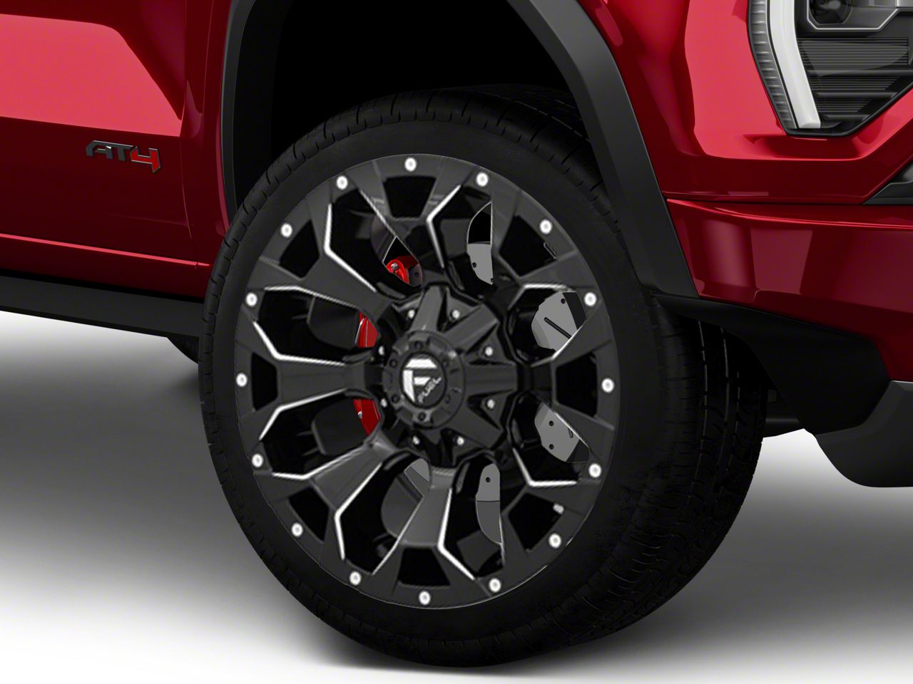 Fuel Wheels Canyon Assault Gloss Black Milled 6-Lug Wheel; 22x10; -18mm ...