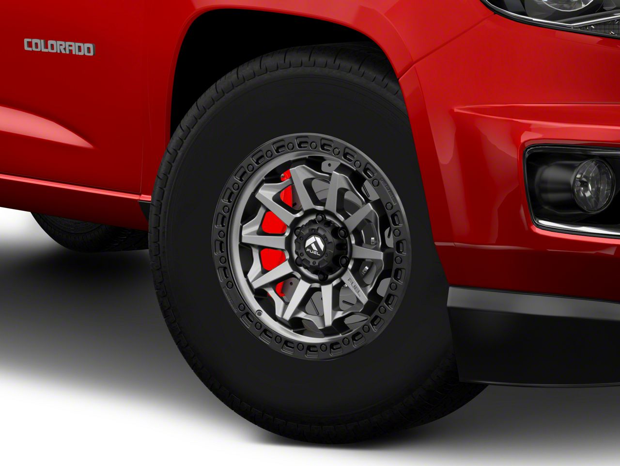 Fuel Wheels Canyon Covert Matte Gunmetal with Black Bead Ring 6-Lug ...