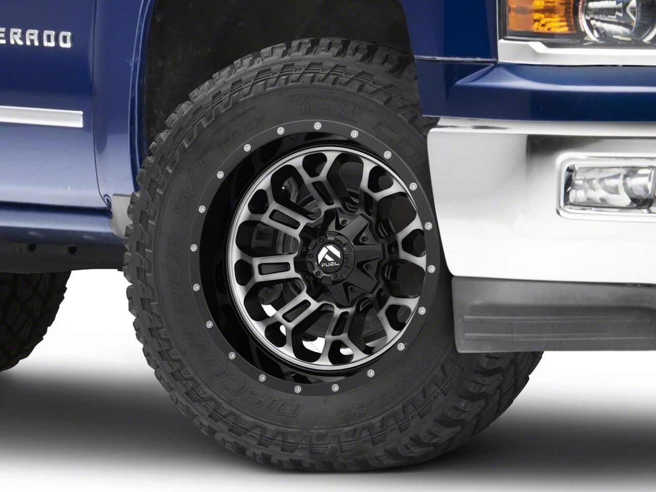 Fuel Wheels Canyon Crush Matte Black Machined 6-Lug Wheel; 20x9; 20mm ...