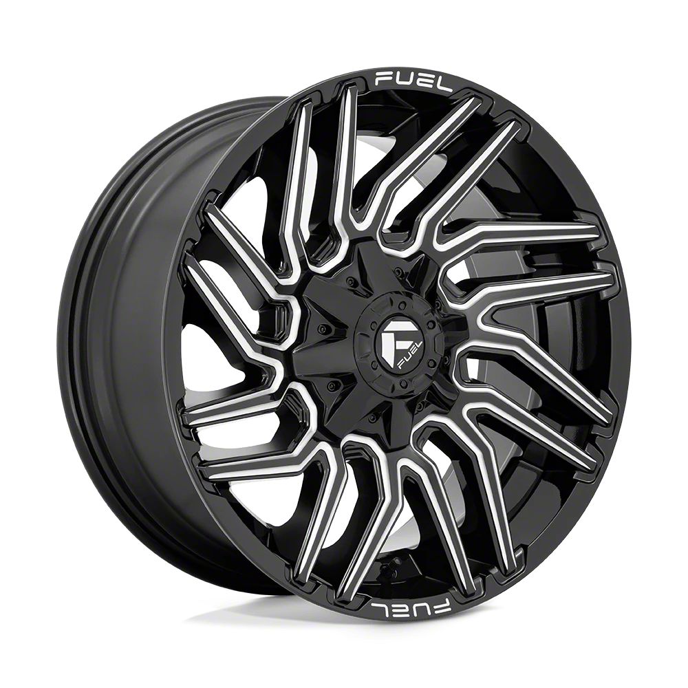 Fuel Wheels Canyon Typhoon Gloss Black Milled 6-Lug Wheel; 22x10; -18mm ...