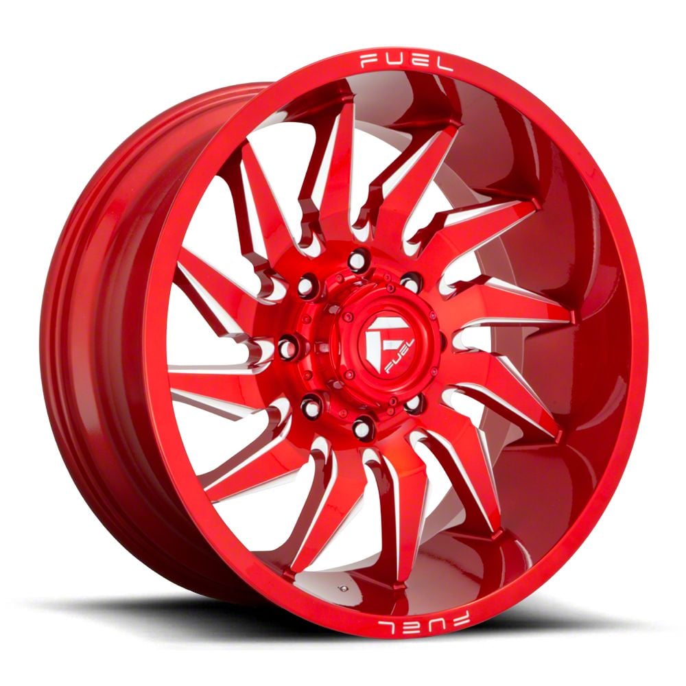 Fuel Wheels Colorado Saber Candy Red Milled 6-Lug Wheel; 24x12; -44mm ...