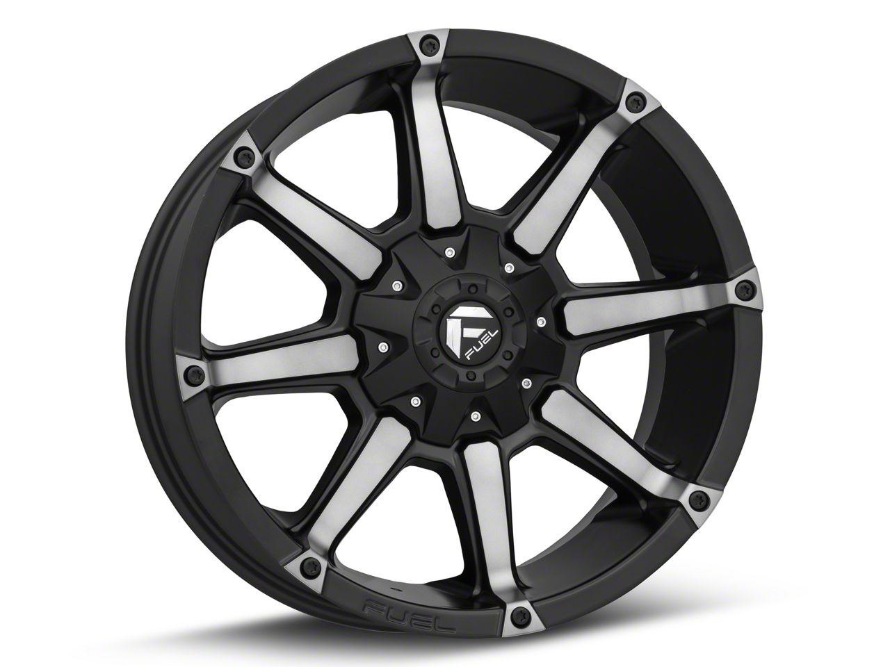 Fuel Wheels Dakota Coupler Black Machined 5-Lug Wheel; 20x9; 1mm Offset ...