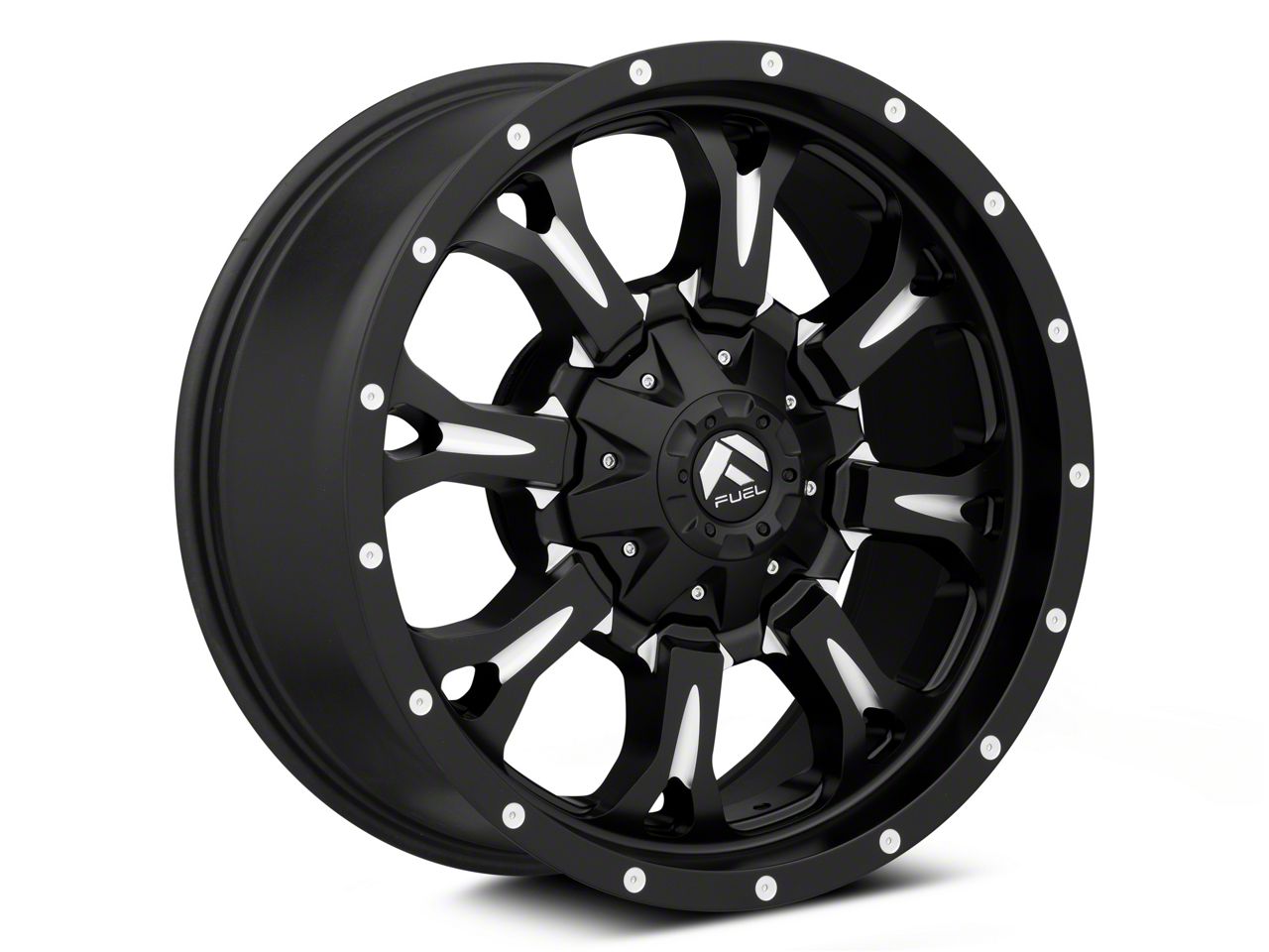 Fuel Wheels Dakota Krank Matte Black Milled 5-Lug Wheel; 20x9; 1mm ...