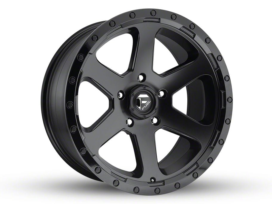 Fuel Wheels Dakota Ripper Matte Black 5-Lug Wheel; 20x9; 1mm Offset ...