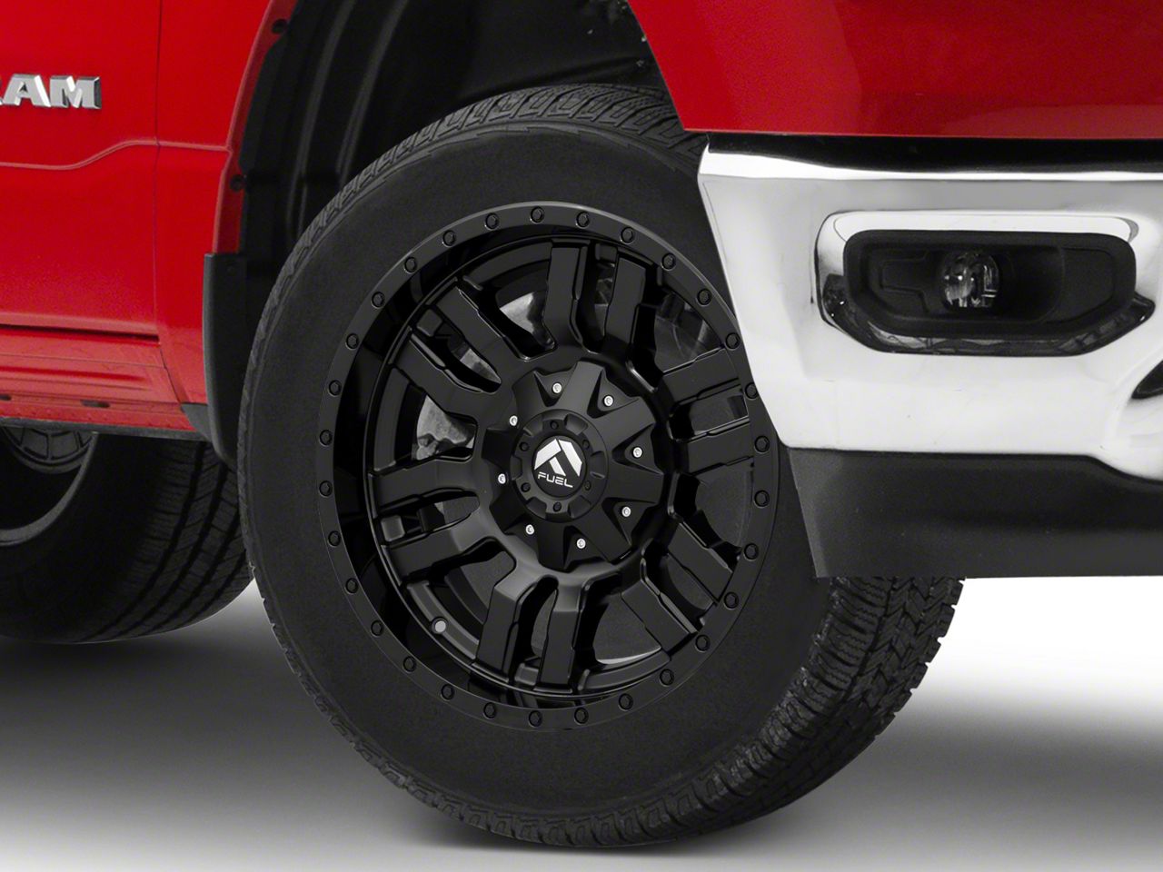 Fuel Wheels Dakota Sledge Gloss and Matte Black 5-Lug Wheel; 20x12 ...