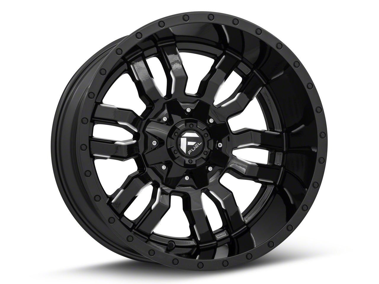 Fuel Wheels Dakota Sledge Gloss Black Milled 5-Lug Wheel; 20x12; -44mm ...