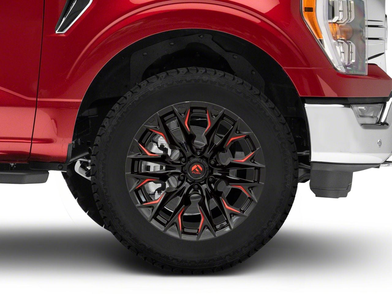 F-150 20x10 Fuel Wheels Flame & 33in Atturo All-Terrain Trail Blade X/T ...
