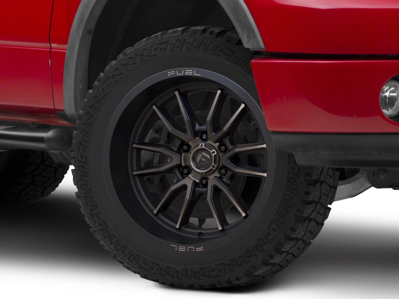 Fuel Wheels F-150 Clash Matte Black Double Dark Tint 6-Lug Wheel; 24x12 ...