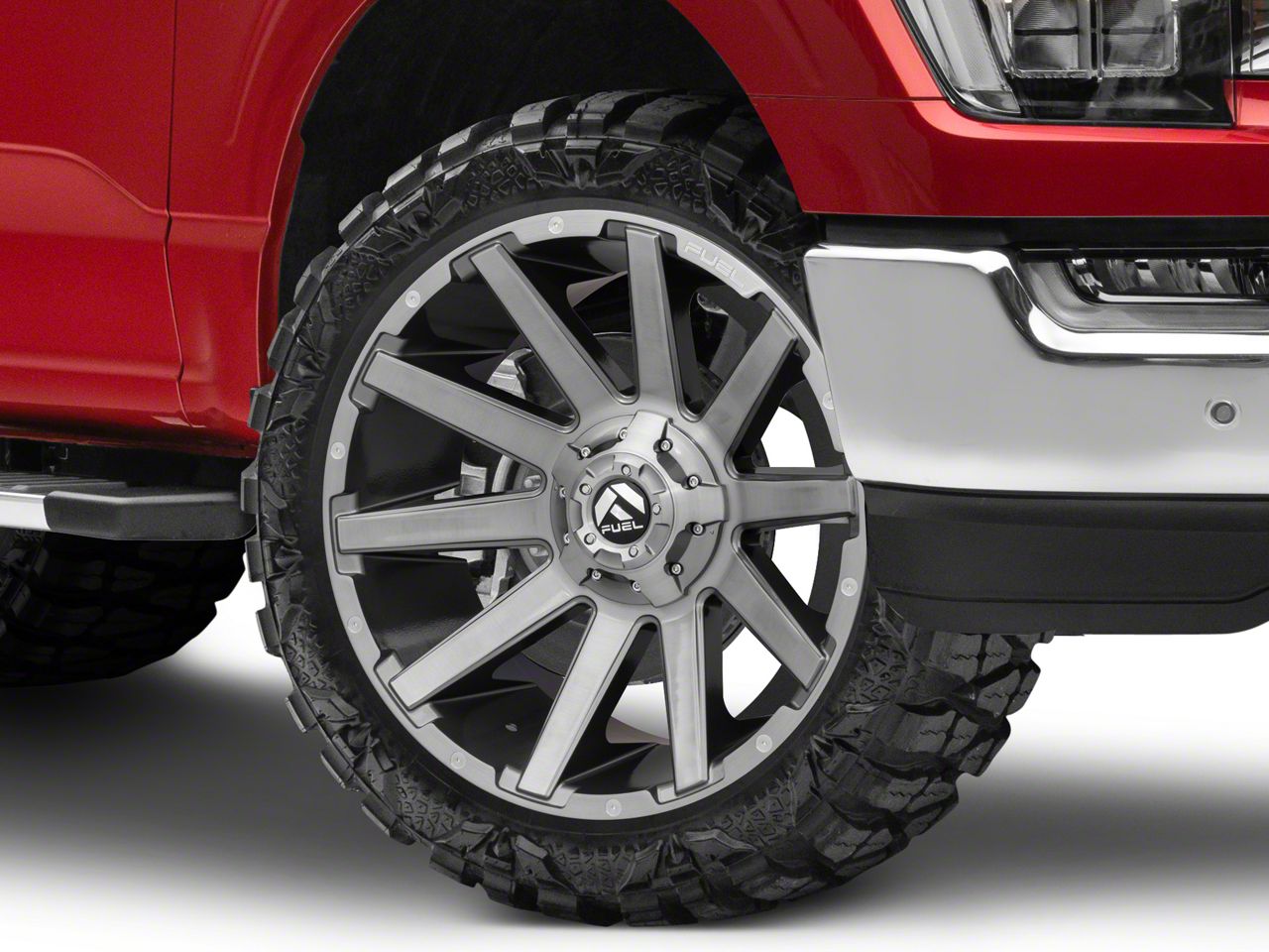 Fuel Wheels F-150 Contra Platinum Brushed Gunmetal with Tinted Clear 6 ...