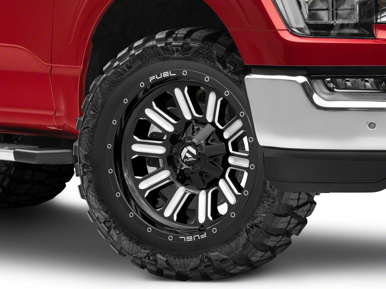 Fuel Wheels F-150 Hardline Gloss Black Milled 6-Lug Wheel; 20x12; -44mm ...