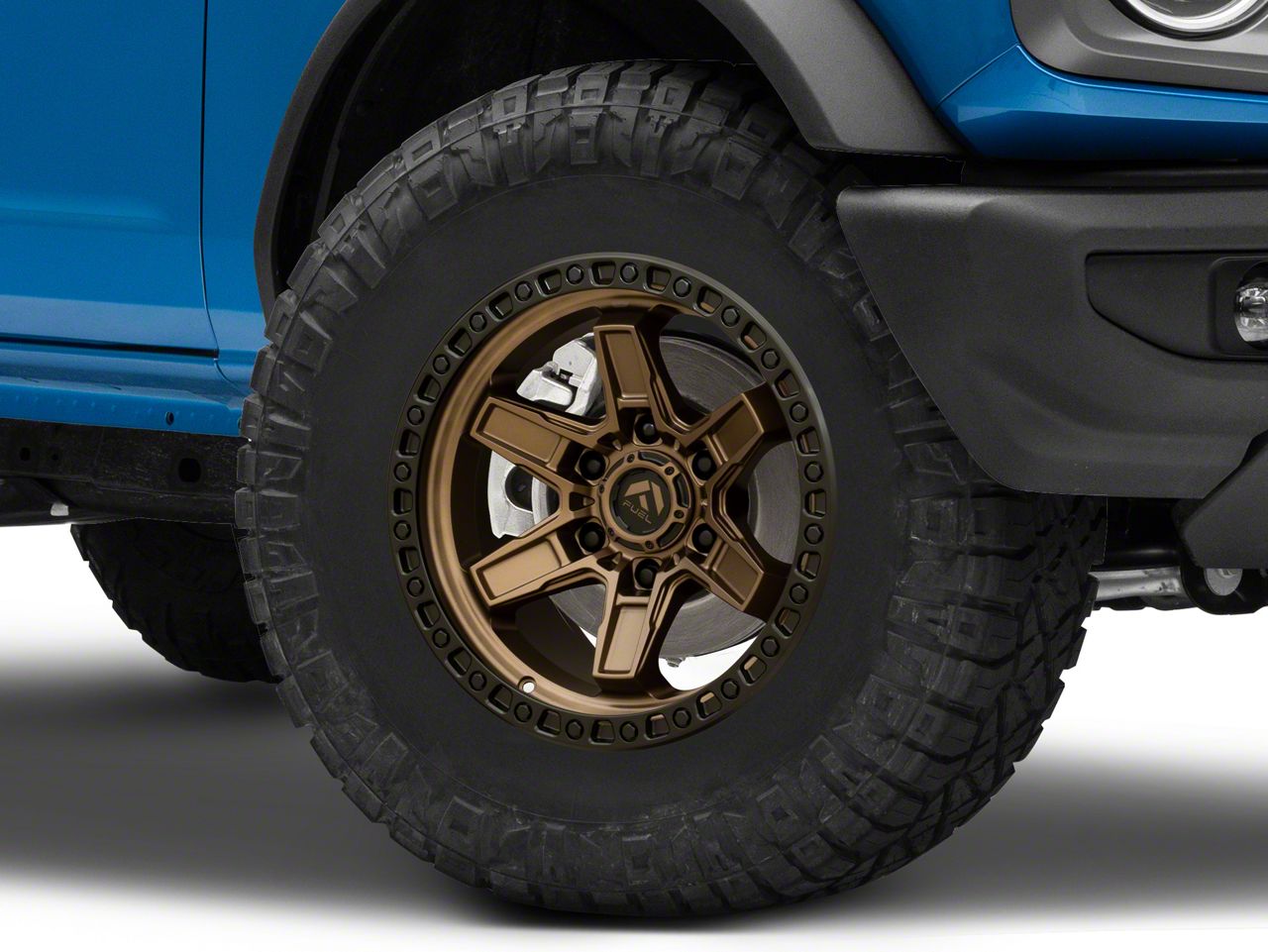 Fuel Wheels F-150 Kicker Matte Bronze with Black Bead Ring 6-Lug Wheel ...